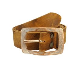 Damen Lederg&uuml;rtel "Wechselg&uuml;rtel", braun, Gr. 110, RETTUNGSRING G&Uuml;RTEL, B&uuml;ffelleder, G&uuml;rtel