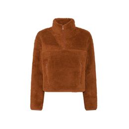 Fleecejacke "Girlfriend Collective fleece jacket Recycled", Damen, Gr. L, mocha bisque, Obermaterial: 100% Polyester, Girlfriend Collective, Jacken Fleecejacke