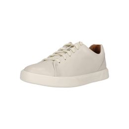 Clarks Herren Sneaker "Un Costa Lace", Gr. 41, wei&szlig;, Leder, Schuhe, im schlichten Look mit Barfu&szlig;komfort