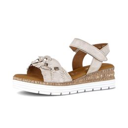 Gabor Damen Plateausandaletten "Plateau Sandale", Gr. 43beige, Schuhe