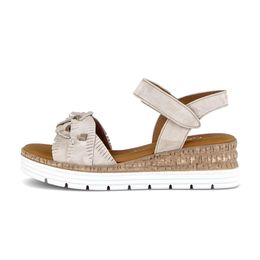 Gabor Damen Plateausandaletten "Plateau Sandale", Gr. 42beige, Schuhe