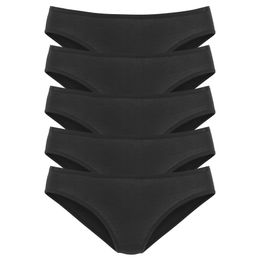 Vivance Damen Jazz-Pants Slips, Gr. 44, schwarz, Single Jersey, Obermaterial: 95% Baumwolle, 5% Elasthan, unifarben, Unterhosen, aus elastischer