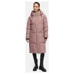Winterjacke Marikoo "Michikoo", Damen, Gr. XL, mauve, Obermaterial: 100% Polyester; Futter: 100% Polyester; Wattierung: 100% Polyester; &Auml;rmelfutter: 100% Polyester, Jacken Winterjacke, Extra langer Schnitt mit seitlichen Bel&uuml;ftungs&ouml;ffnungen