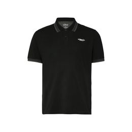 Herren Poloshirt, schwarz, Gr. 4XL, s.Oliver MEN BIG SIZES, unifarben, Jersey, Obermaterial: 95% Baumwolle, 5% Elasthan, Shirts, mit Logo Print