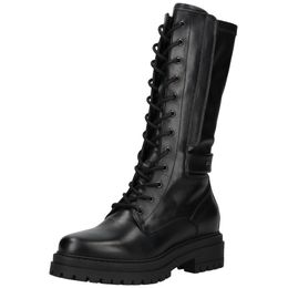 Nero Giardini Damen Schn&uuml;rstiefel "Nero Giardini Stiefel Leder/Synthetik", Gr. 38, schwarz, Leder, Synthetik, Schuhe