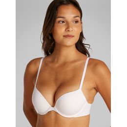 Damen Push-up-BH "PUSH UP PLUNGE", Calvin Klein Underwear, Gr. 85, wei&szlig;, Obermaterial: 79% Polyamid, 21% Elasthan, unifarben, Basic, BHs, mit glattem