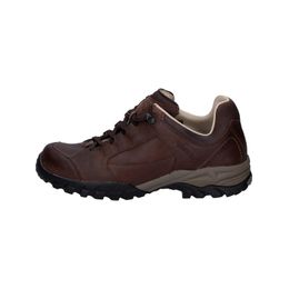 Meindl Herren Wanderschuh "Meindl Lugano dunkelbraun", Gr. 41, braun, Nubukleder, Schuhe, Comfort fit mehr Platz im Vorfu&szlig;bereich und festen Halt in