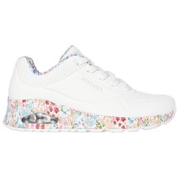 Skechers Damen Sneaker "UNO-MAJESTIC GARDEN", Gr. 41, bunt, Lederimitat, gebl&uuml;mt, Schuhe, Keilsneaker, Plateausneaker mit bedruckter Sohle