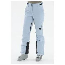 Skihose WHISTLER "Takoda", Damen, Gr. 42, EURO-Gr&ouml;&szlig;en, hellblau, 100% Polyester, mehrfarbig, lang, Hosen Skihose, in atmungsaktiver Qualit&auml;t