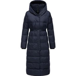 Ragwear Damen Steppmantel "Niara Long", blau, Gr. XXL, Obermaterial: 100% Nylon. Innenfutter: 100% Polyester. Wattierung: 100% Polyester, M&auml;ntel,