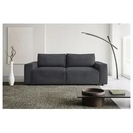 Schlafsofa WERK2 "Lima, inkl. Bettkasten, bequem, Mega Sofa: Breite 245 cm", grau (anthrazit), B:245cm H:74cm T:102cm, 90% Polyester, 10% Nylon, Sofas, Schlafsofa, Big Sofa mit Bettfunktion und Stauraum f&uuml;r Krims & Krams