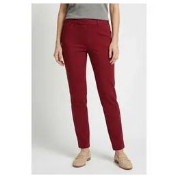 Jerseyhose KjBRAND "Jenny", Damen, Gr. 54, N-Gr, bordeaux, Web, Obermaterial: 50% Polyester, 45% Viskose, 5% Elasthan, figurbetont kn&ouml;chellang, Hosen Jerseyhose