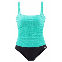 Kangaroos Damen Badeanzug, gr&uuml;n, Gr. 38, Polyamid, Badeanz&uuml;ge, Shaping-Einsatz vorn, Softcups, Unterbrustgummi, verstellbare Tr&auml;ger