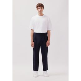 Herren Chinohose, blau, Gr. 48, STUDIO SEIDENSTICKER, unifarben, 98% Polyester, 2% Elasthan, Hosen