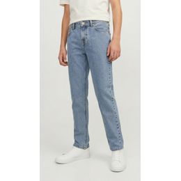 Jack & Jones Kinder Regular-fit-Jeans "JJICLARK JJORIGINAL SQ 348 NOOS JNR", blau, Gr. 164, JACK & JONES JUNIOR, unifarben, Denim/Jeans, Obermaterial: 100%