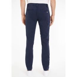 Tommy Jeans Herren Chinohose "TJM SCANTON", blau, Gr. 34, Web, Obermaterial: 98% Baumwolle, 2% Elasthan, Hosen, mit Markenlabel
