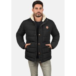 Winterjacke Blend "BHFrederic", Herren, Gr. M, schwarz, 100% Polyester, unifarben, regular fit normal, ohne Ausschnitt, eingesetzt normaler offener Saum, Jacken Winterjacke, Warme Jacke mit abnehmbarer Kapuze