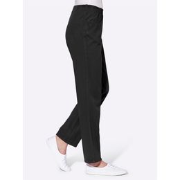 Classic Basics Damen Schlupfhose, schwarz, Gr. 26, unifarben, 100% Baumwolle, Hosen