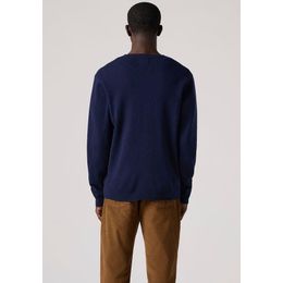 Levi's LEVI'S Herren V-Ausschnitt-Pullover, blau, Gr. XXL, Strick, Obermaterial: 80% Wolle, 20% Polyamid, Pullover