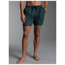 TRIGEMA Herren Shorts "TRIGEMA Bade-/Freizeitshorts mit Druckmotiv"saphir, Gr. XL, Web, 50% Baumwolle, 50% Polyamid, Hosen