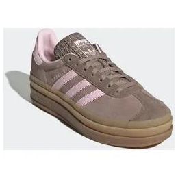 Sneaker Adidas ORIGINALS "GAZELLE BOLD", Damen, Gr. 39, trace braun, clear pink, earth strata, Leder, Synthetik, Schuhe Sneaker, Topseller