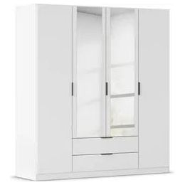 Kleiderschrank Rauch "Dreht&uuml;renschrank Schrank Garderobe Ankleide Schlafzimmer LAGOA", alpinwei&szlig;, B:181cm H:197cm T:54cm, Holzwerkstoff, Schr&auml;nke, Kleiderschrank, ger&auml;umige Schubladen, 3 Breiten, optional mit Aufsatz MADE IN GERMANY