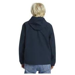 Outdoorjacke Quiksilver "Rain Cloud", Jungen, Gr. 12, blau (schwarz navy), Obermaterial:65% Walkfrottier, 35% Nylon;, Jacken Outdoorjacke