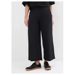 Sweathose bonprix, Damen, Gr. 52/54 (XXL), N-Gr, schwarz, Sweatware, Obermaterial: 100% Baumwolle, loose fit, Hosen Sweathose, aus Baumwolle, lockere Passform, weites Bein, bequemer Bund
