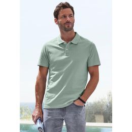 John Devin Herren Poloshirt, hellblau/salbei, Gr&ouml;&szlig;e S (44/46)