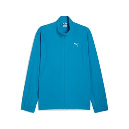 Puma Herren Trainingsjacke "RUN VELOCITY WOVEN JACKET", blau, Gr. M, unifarben, Obermaterial: 88% Polyester, 12% Elasthan, Jacken, mit Nahttaschen,