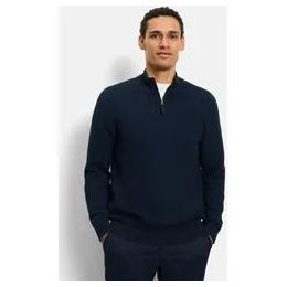 Troyer OLYMP "OLYMP Casual Strick", Herren, Gr. M, marine, 55% Baumwolle, 45% Polyester, Pullover Troyer