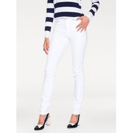 Heine Witt Damen Skinny Jeans mit Bauchweg-Effekt, wei&szlig;, Gr&ouml;&szlig;e 24