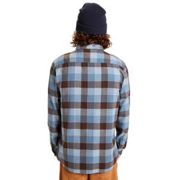 Quiksilver Herren Langarmhemd "Motherfly Plaid"china blau motherfly check, Gr. S, Obermaterial: 100% Walkfrottier;, Hemden