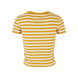 Urban Classics Damen T-Shirt "Urban Classics Damen Ladies Short Striped Tee"wei&szlig;, magicmango, Gr. XL, gestreift, 100% Baumwolle, Shirts