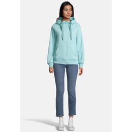 SALZHAUT Damen Sweatjacke "Sweatjacke S&Ouml;&Ouml;TE", blau, Gr. L, Obermaterial: 55% Baumwolle CO. 45% Polyester PES., Sweatjacken