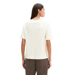 Marc O'Polo MARC O'POLO Damen T-Shirt, beige, Gr. XL, Jersey, Obermaterial: 100% Baumwolle, Shirts, loose fit mit aufgesetzter Satin-Tasche