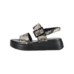 Gabor COMFORT Damen Plateausandaletten "Gabor Comfort Sandalen Leder", Gr. 40, beige, Leder, Schuhe