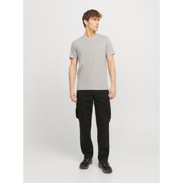 Jack & Jones JACK & JONES Herren Cargohose "JPSTKANE JJJONNIE CARGO", schwarz, Gr. 29, unifarben, Web, Obermaterial: 98% Baumwolle, 2% Elasthan, Hosen