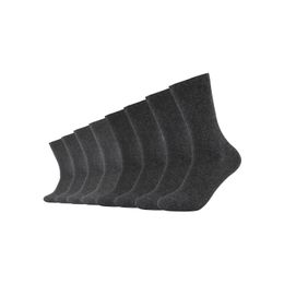 s.Oliver Damen Socken "essentials", Gr. 39, grau, Baumwollmischung, unifarben, Socken, mit weichem Bund