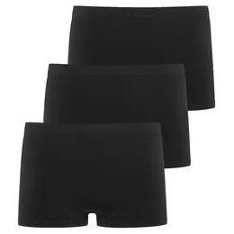 Slip Jockey "Slip Seamfree Boy Short 3P 3er Pack", Damen, Gr. L, schwarz, Obermaterial: 93% Polyamid PA. 7% Elasthan EL., Unterhosen Slip