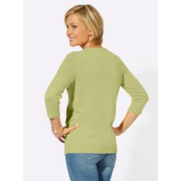 Classic Basics Damen 3/4 Arm-Pullover "Pullover", gr&uuml;n, Gr. 42, unifarben, 100% Polyacryl, Pullover