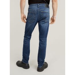 G-Star Raw G-STAR Herren Regular-fit-Jeans "3301 Slim Jeans"medium aged, Gr. 35, Obermaterial: 92% Baumwolle, 7% Elastomultiester, 1% Elasthan, Jeans
