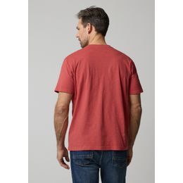 Street One MEN Herren T-Shirt, rot, Gr. M, unifarben, Jersey, 100% Baumwolle, Shirts, aus reiner Baumwolle