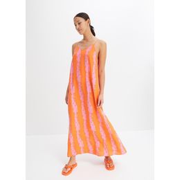 bonprix Tr&auml;gerkleid aus flie&szlig;ender Viskose, rosa, Gr.46, Sommerliches Maxi Webkleid, aus Viskose