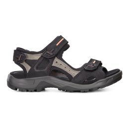 Ecco Herren Outdoorsandale "Offroad", Gr. 50, schwarz, Nubukleder, Schuhe, Sommerschuh, Klettschuh, Outdoorschuh, in Trekking-Optik