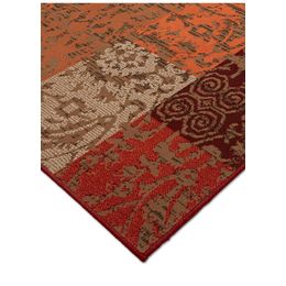 bonprix Teppich in Patchworkoptik, orange, Gr.190x280 cm, Extra weicher und super wohnlicher Teppich