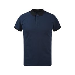 Blend Herren Poloshirt "BHAlaron", blau, Gr. XL, gepunktet, Web, 100% Baumwolle, Shirts, Klassisches Polo-Shirt