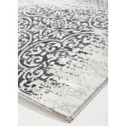 bonprix Teppich mit Patchworkmusterung, grau, Gr.200x290 cm, Wohnlich und herrlich weich