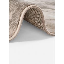 bonprix Teppich mit moderner Musterung, beige, Gr.140x190 cm, Ein Blickfang in jedem Wohnraum