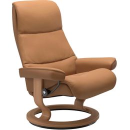 Relaxsessel stressless "View", braun (taupe paloma), B:91cm H:109cm T:83cm, Leder BATICK: BATICK ist ein leicht korrigiertes, durchgef&auml;rbtes und genarbtes M&ouml;belleder, bei dem die meisten Unebenheiten und Spuren in der Regel entfernt wurden.;Leder PALOMA: PALOMA ist ein durchgef&auml;rbtes Semianilin-M&ouml;belleder mit nat&uuml;rlicher Narbung.;ROHLEDER Stoff Q2 FARON: Ein fester zuverl&auml;ssiger Boucl&eacute; mit einem s